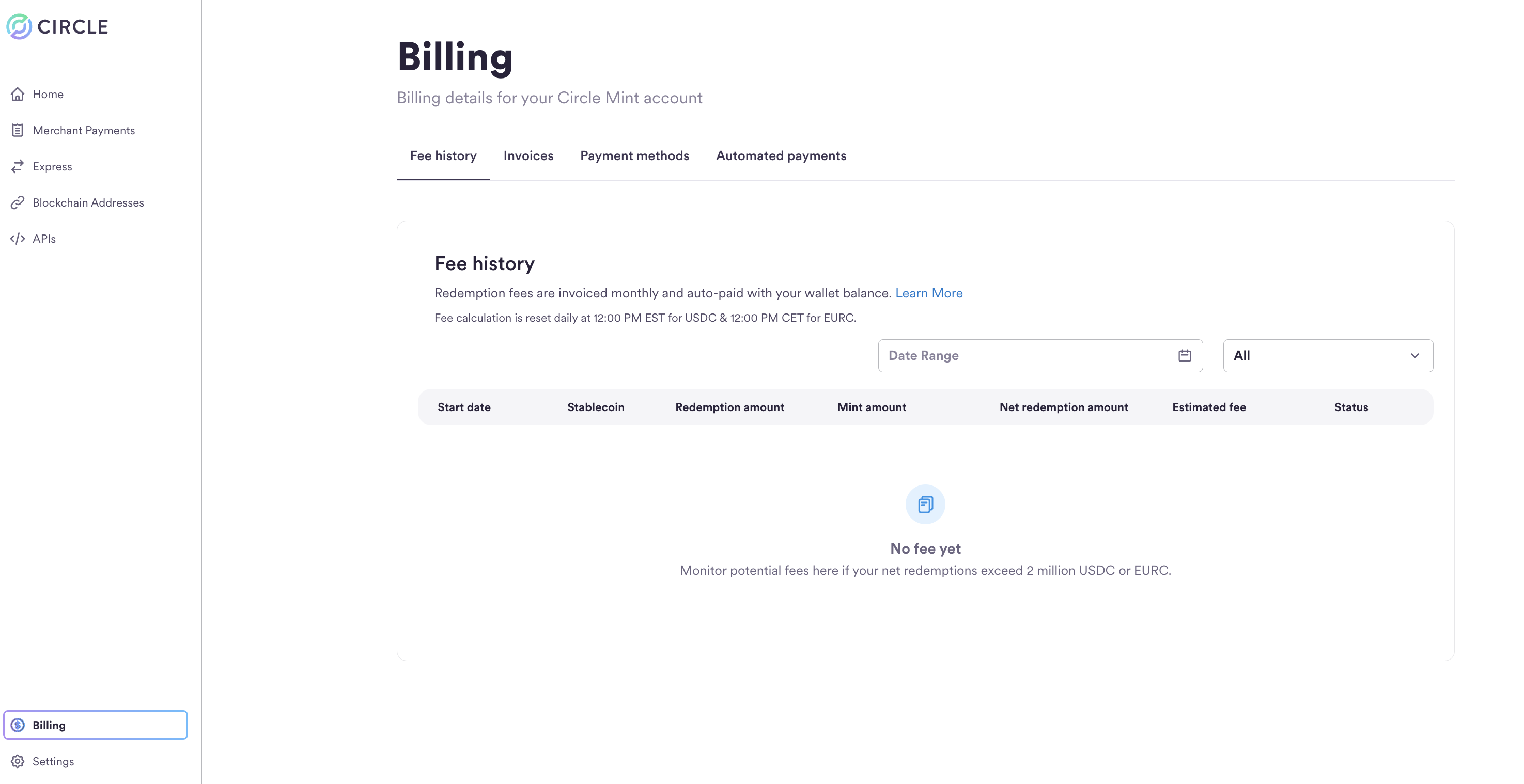 Set up automated API billing