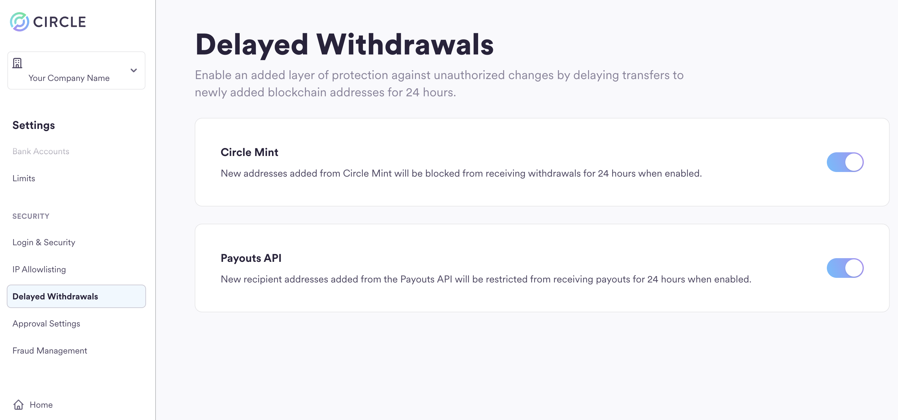What are delayed withdrawals?
